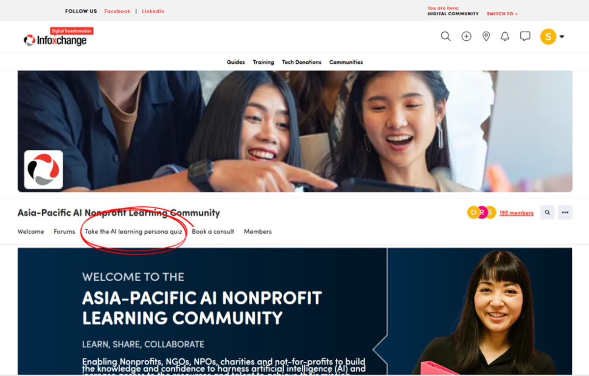 Guide to the AI Community Platform | TechSoup Cambodia